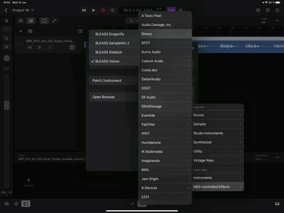 How to route midi to modulate BLEASS Voices | BLEASS